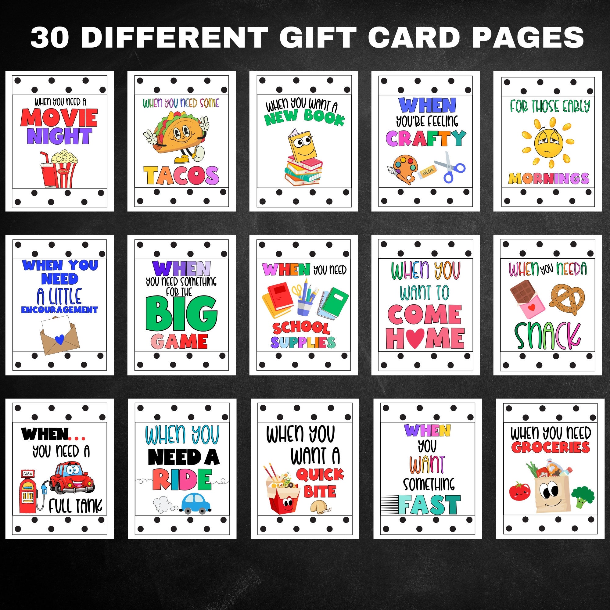 Printable Graduation Gift Card Book, College Gift Card Book, High ...