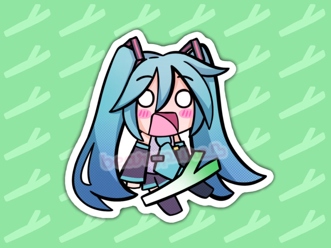 Hatsune Miku Leek Chibi Sticker | Hatsune Miku, Vocaloid, Anime, Cute ...