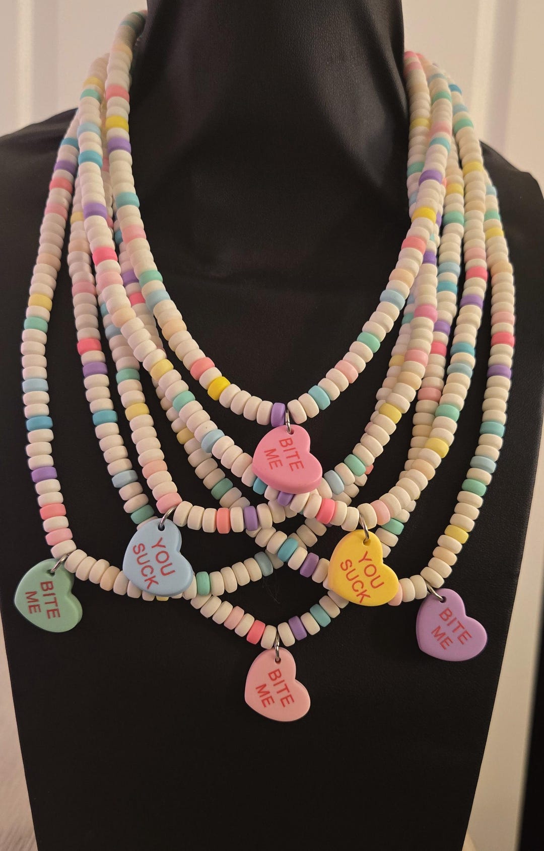 Candy Beaded Necklace - Etsy