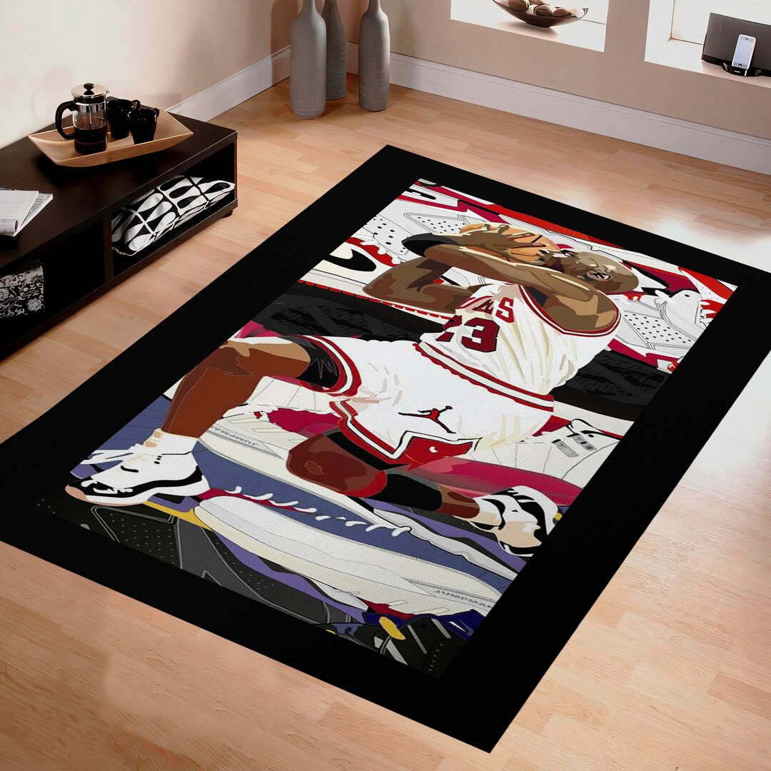 Michael Jordan Rug Michael Jordan Nike Rug Nba Magician - Etsy