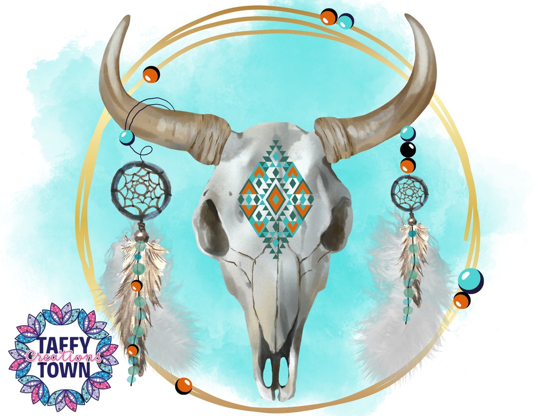 Native Bull Digital Download Transfer, Native American, Diy Apparel ...