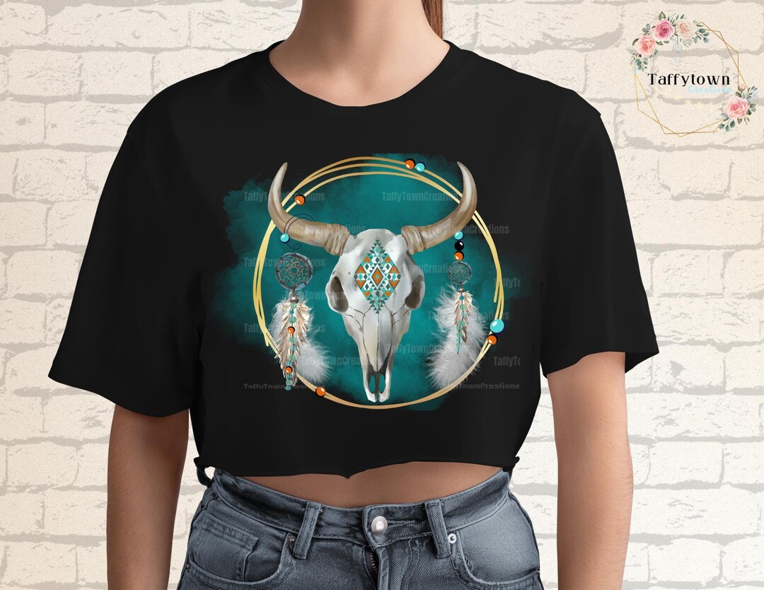Native Bull Digital Download Transfer, Native American, Diy, Apparel ...