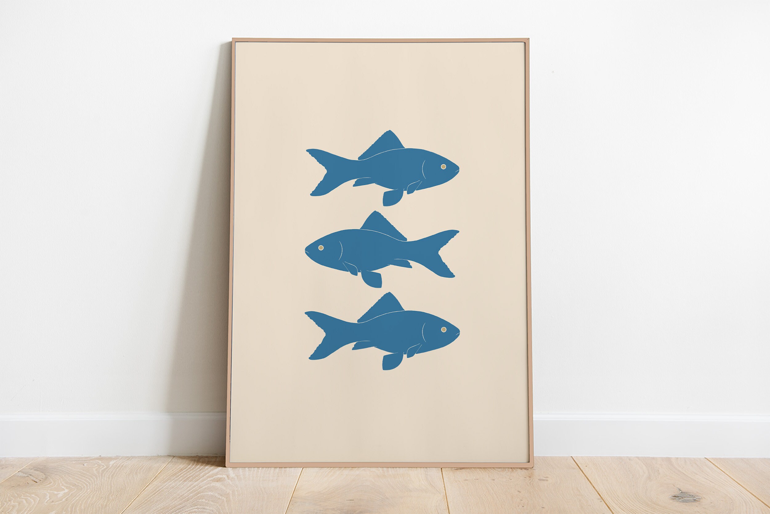 Fish Art Print Minimal Fish Poster Fish Wall Art Poster - Etsy