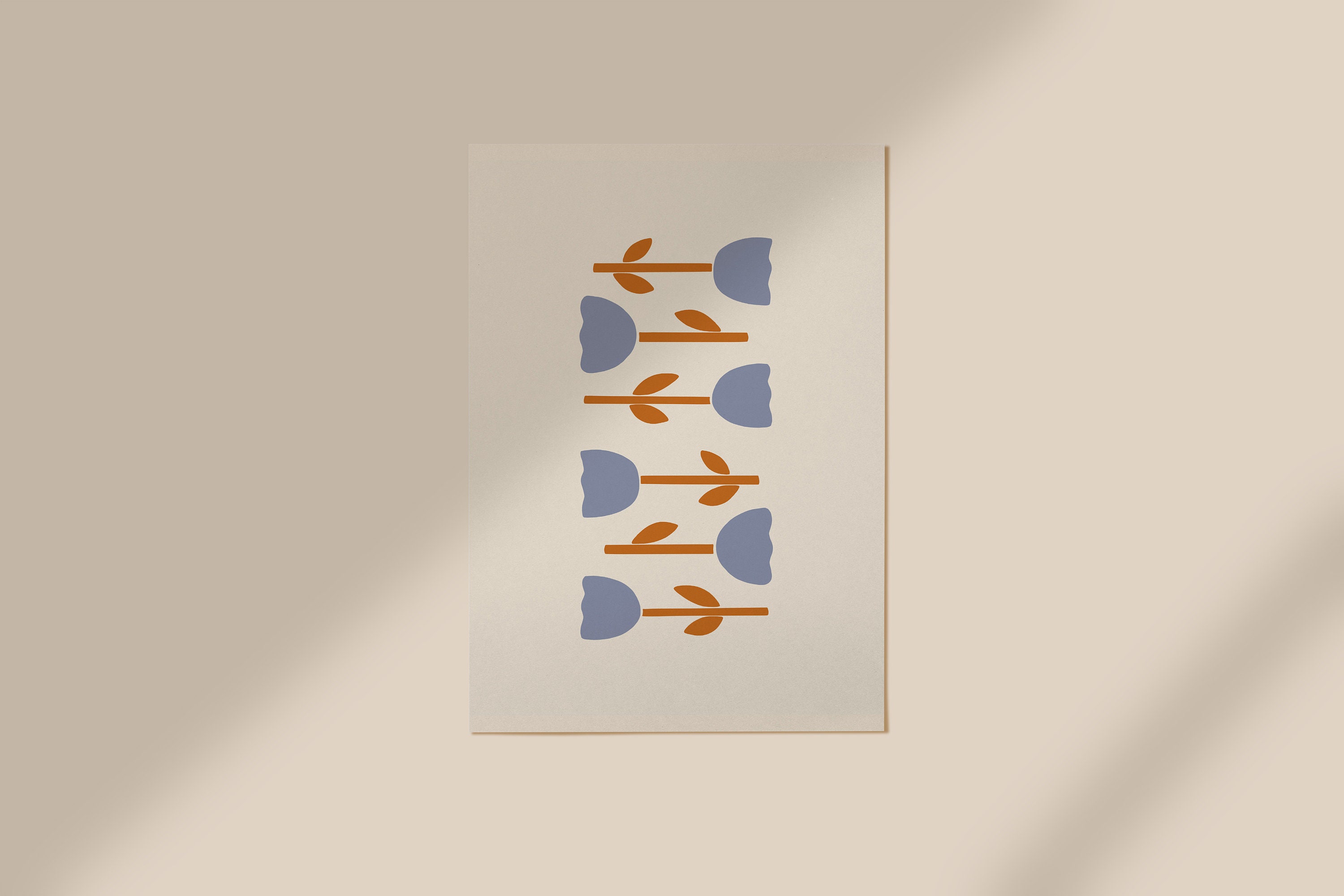 Tulip Illustrated Art Print Tulip Poster Design Printable - Etsy