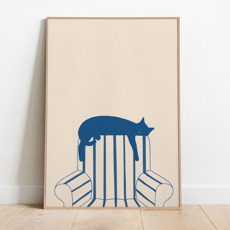 Cat Poster - Etsy