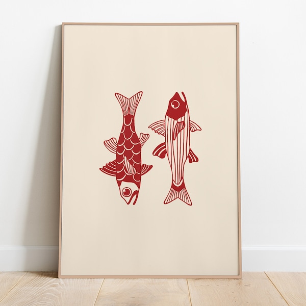 Red Fish - Etsy