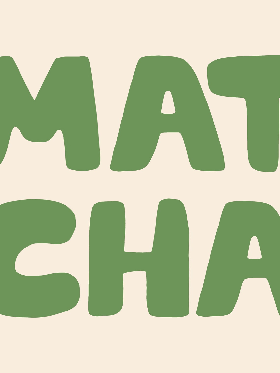 Matcha Poster, Matcha Art Print, Cafe Poster, Trendy Green Print ...