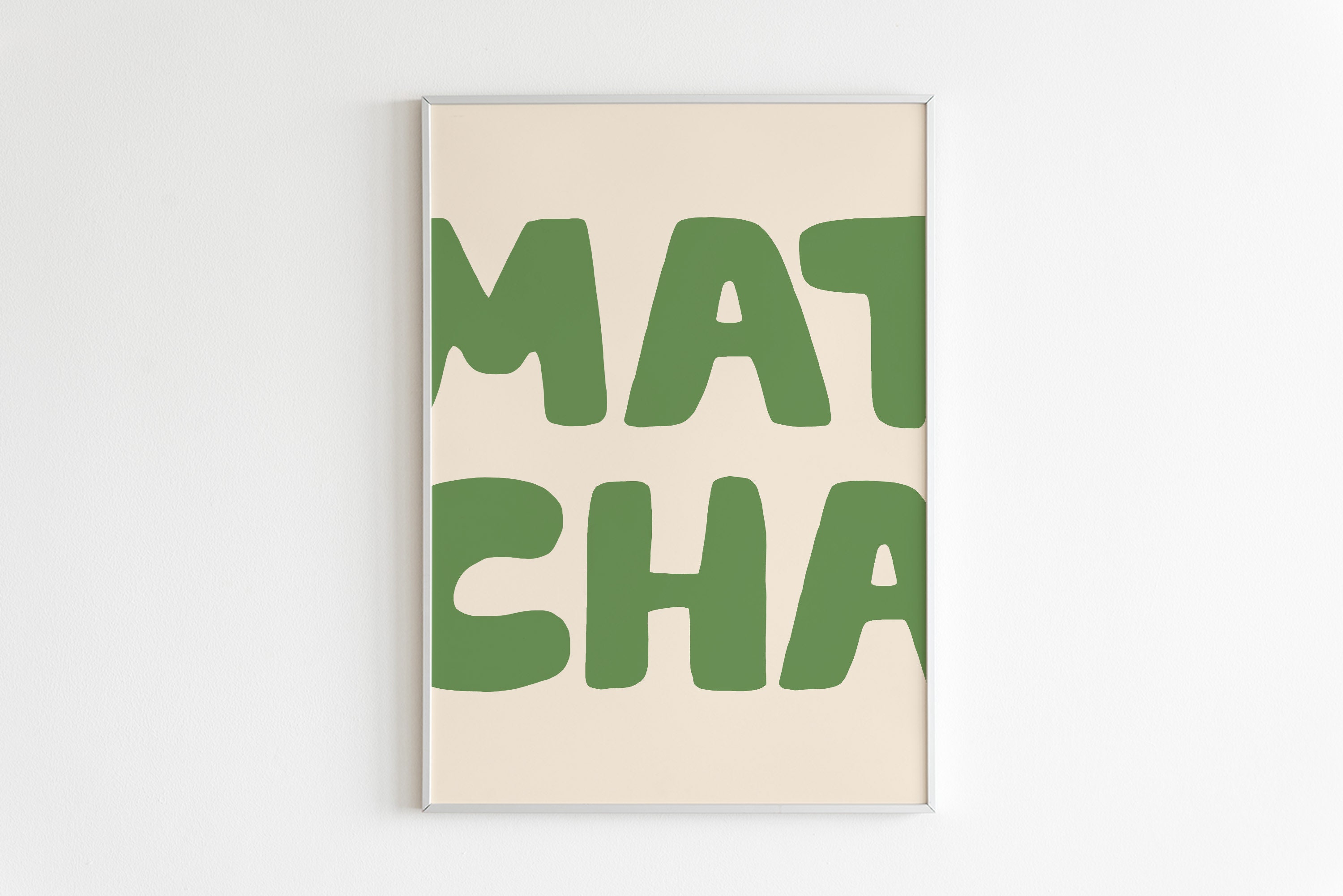 Matcha Poster, Matcha Art Print, Cafe Poster, Trendy Green Print ...
