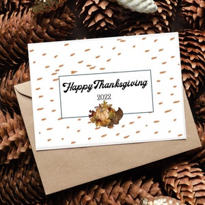 Thanksgiving Notecards PRINTABLE Happy Thanksgiving INSTANT DOWNLOAD ...
