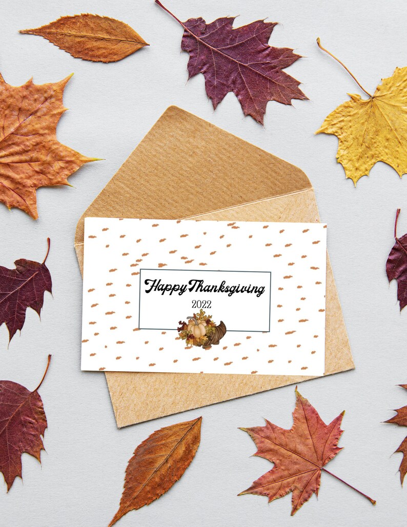Thanksgiving Notecards PRINTABLE Happy Thanksgiving INSTANT DOWNLOAD ...