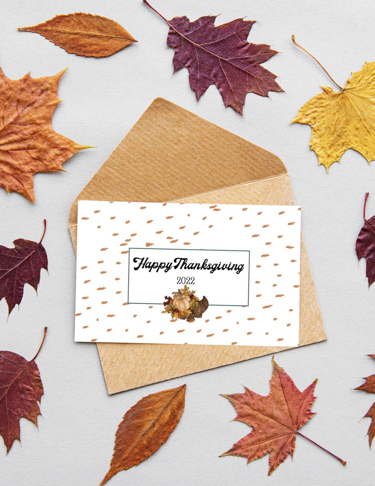 Thanksgiving Notecards PRINTABLE Happy Thanksgiving INSTANT DOWNLOAD ...