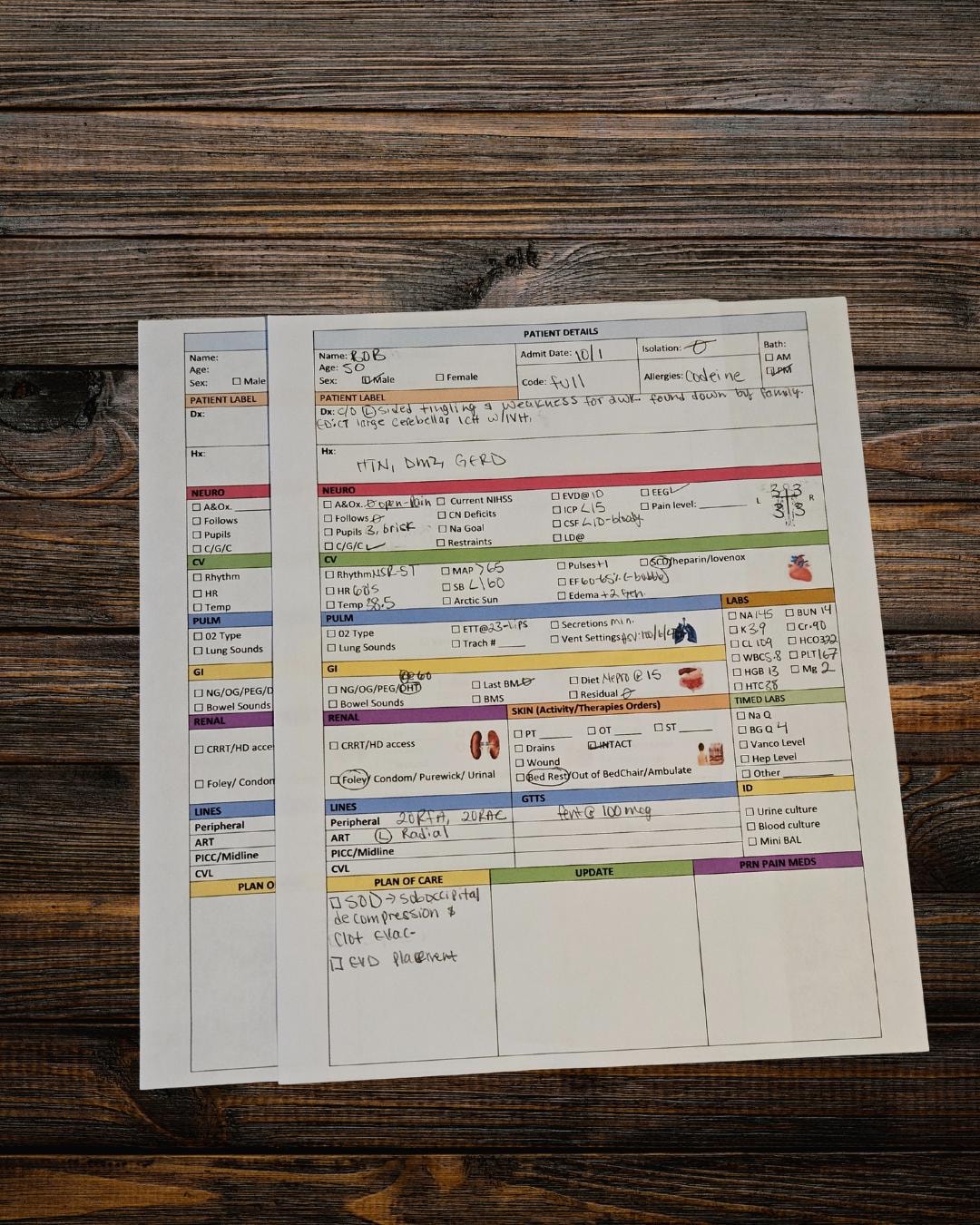 Neuro ICU Nurse Report Sheet-digital Download for Critical Care Nurses ...