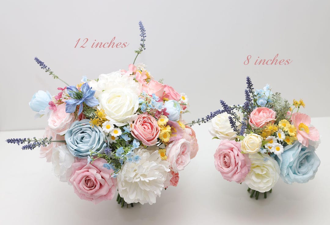 A&F Pastel Wedding Flowers, Bright Wildflower Bouquets, Wildflower ...