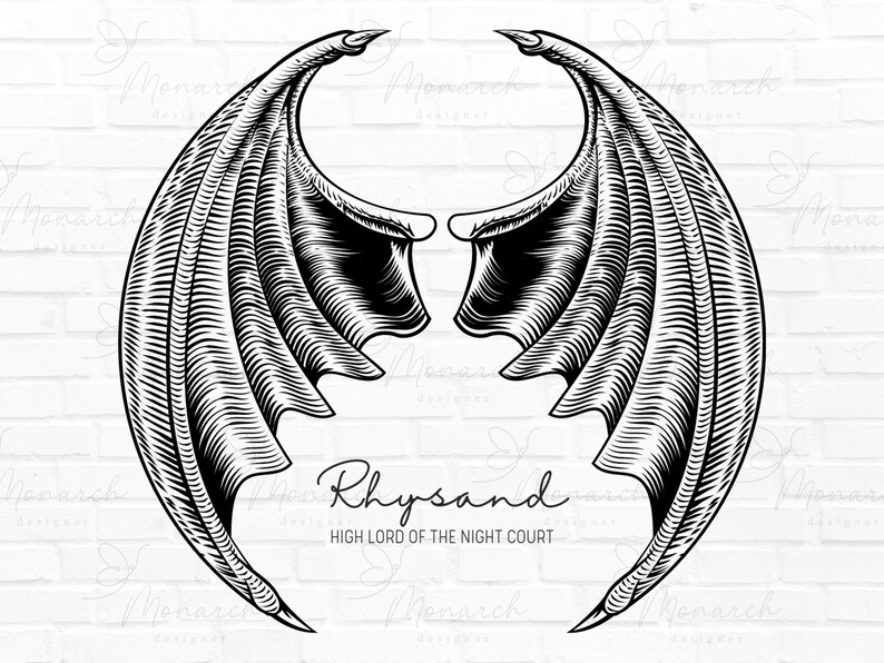 Wingspan ACOTAR Inspired SVG PNG Rhysand Azriel Cassian - Etsy