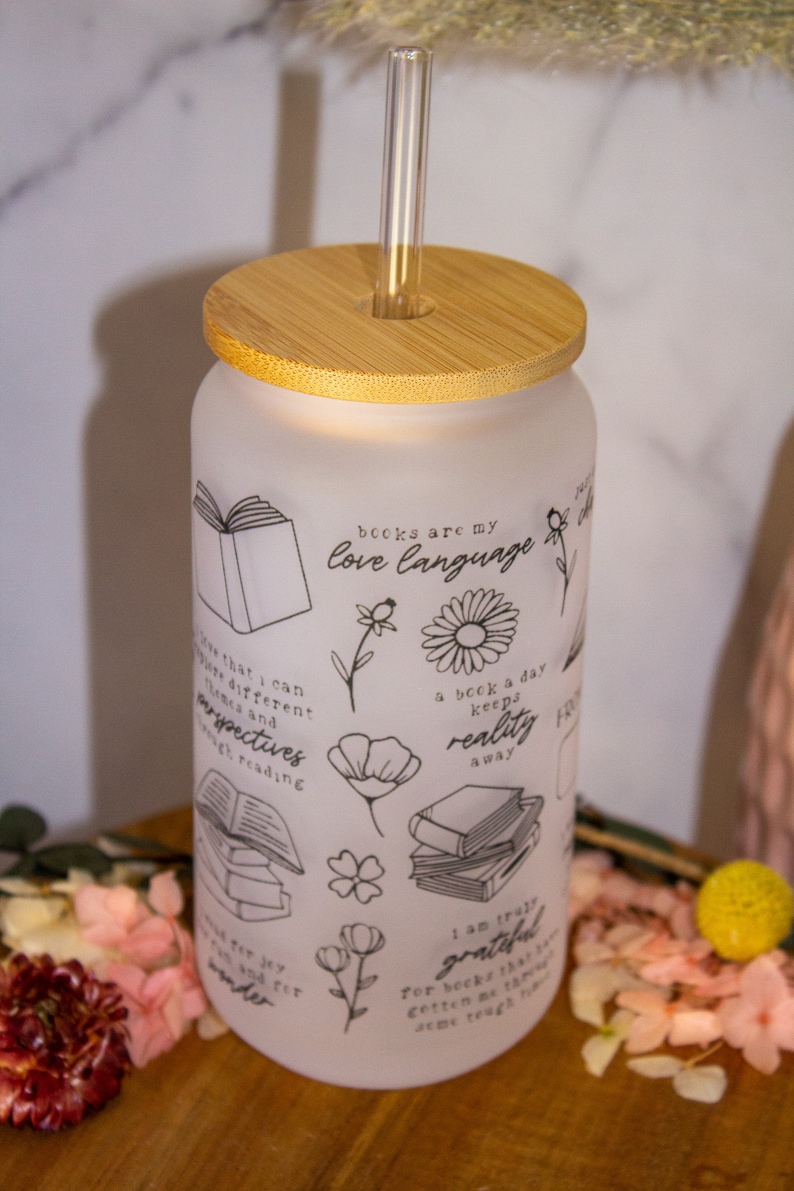 Personalized Book Lovers Iced Coffee Cup, Bookish Iced Coffee Cup, Cup ...