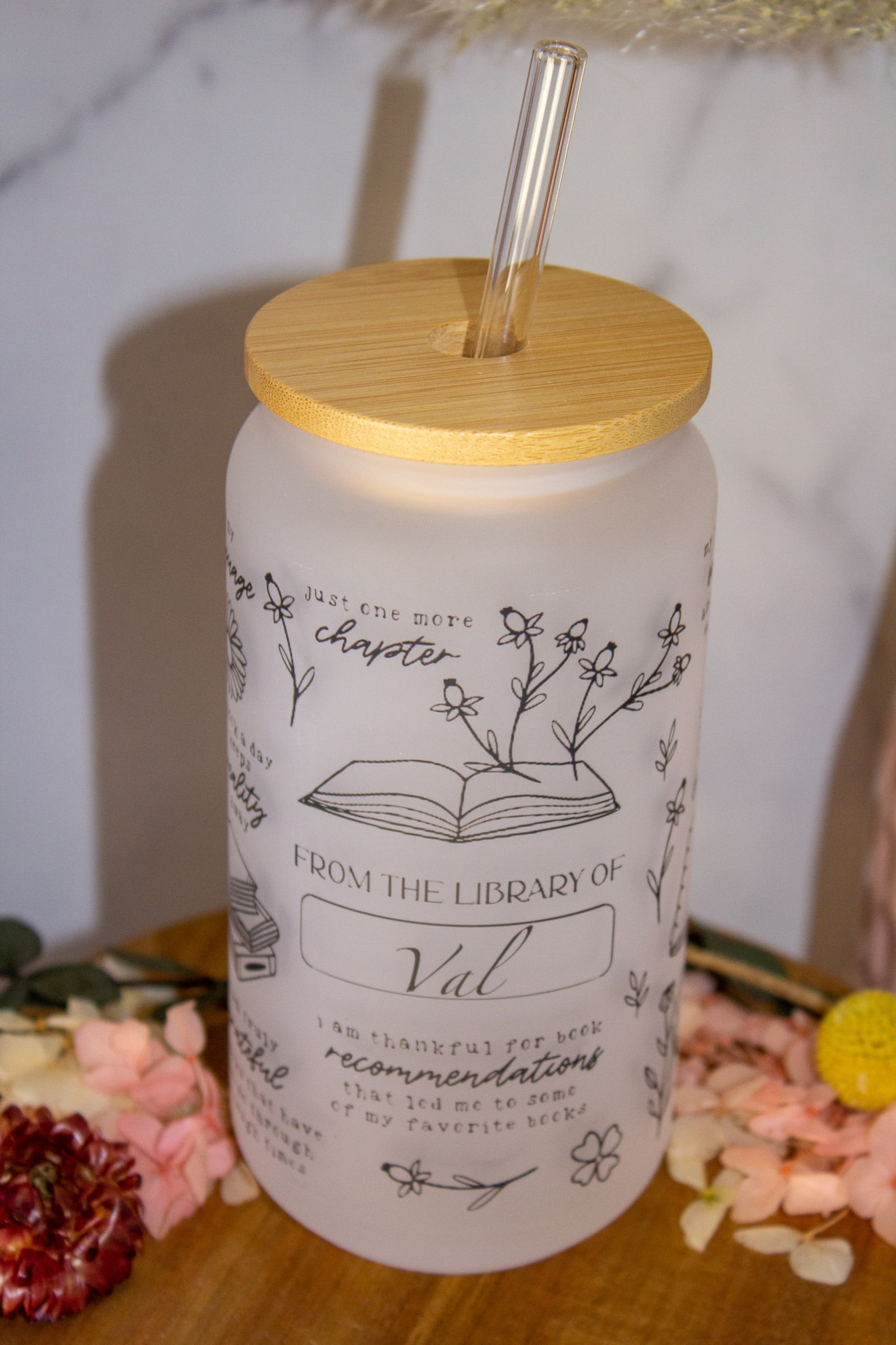 Personalized Book Lovers Iced Coffee Cup, Bookish Iced Coffee Cup, Cup ...