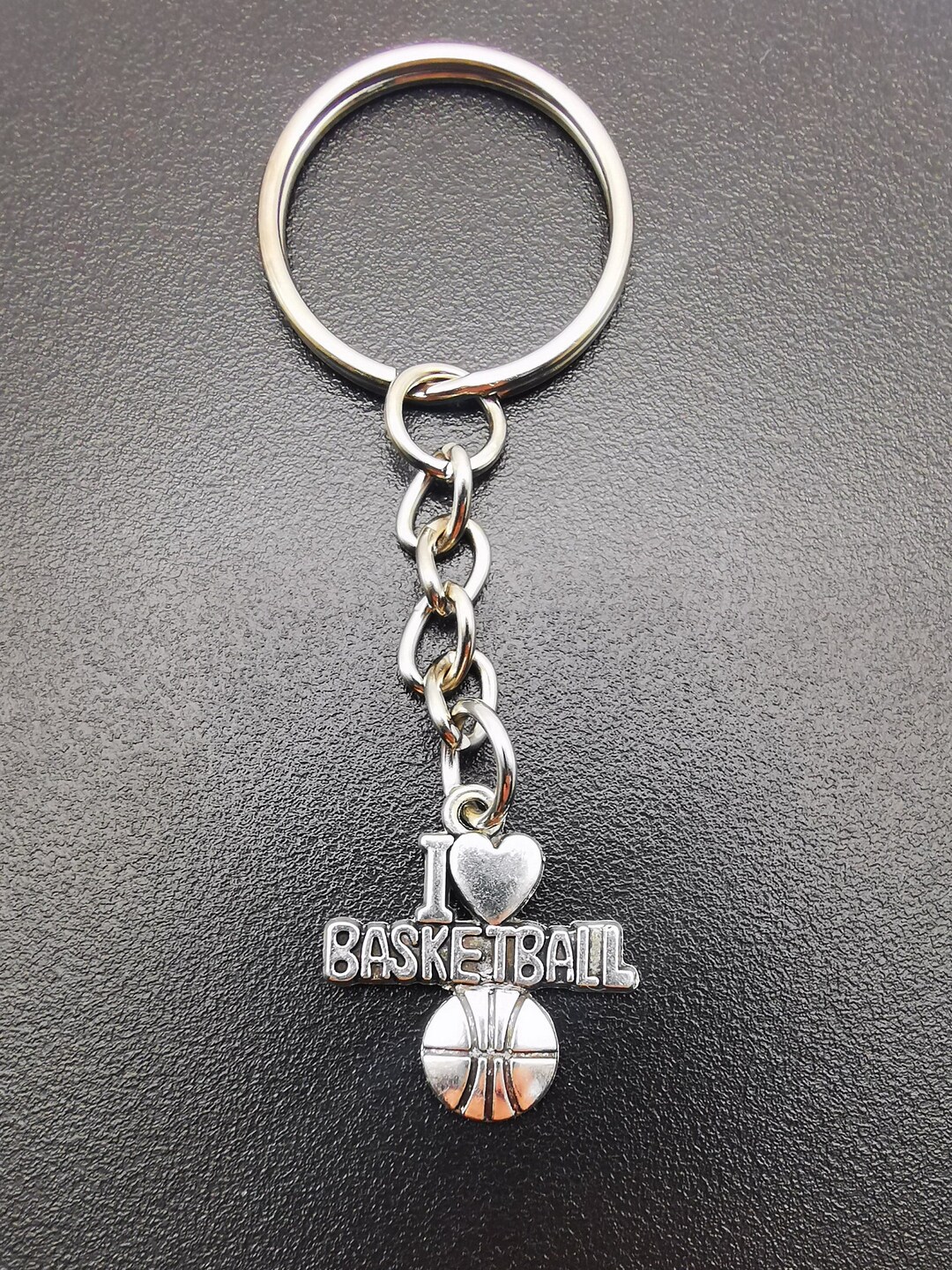 I Love Basketball Keychain | Basketball Keychain | Keyring | Charm ...