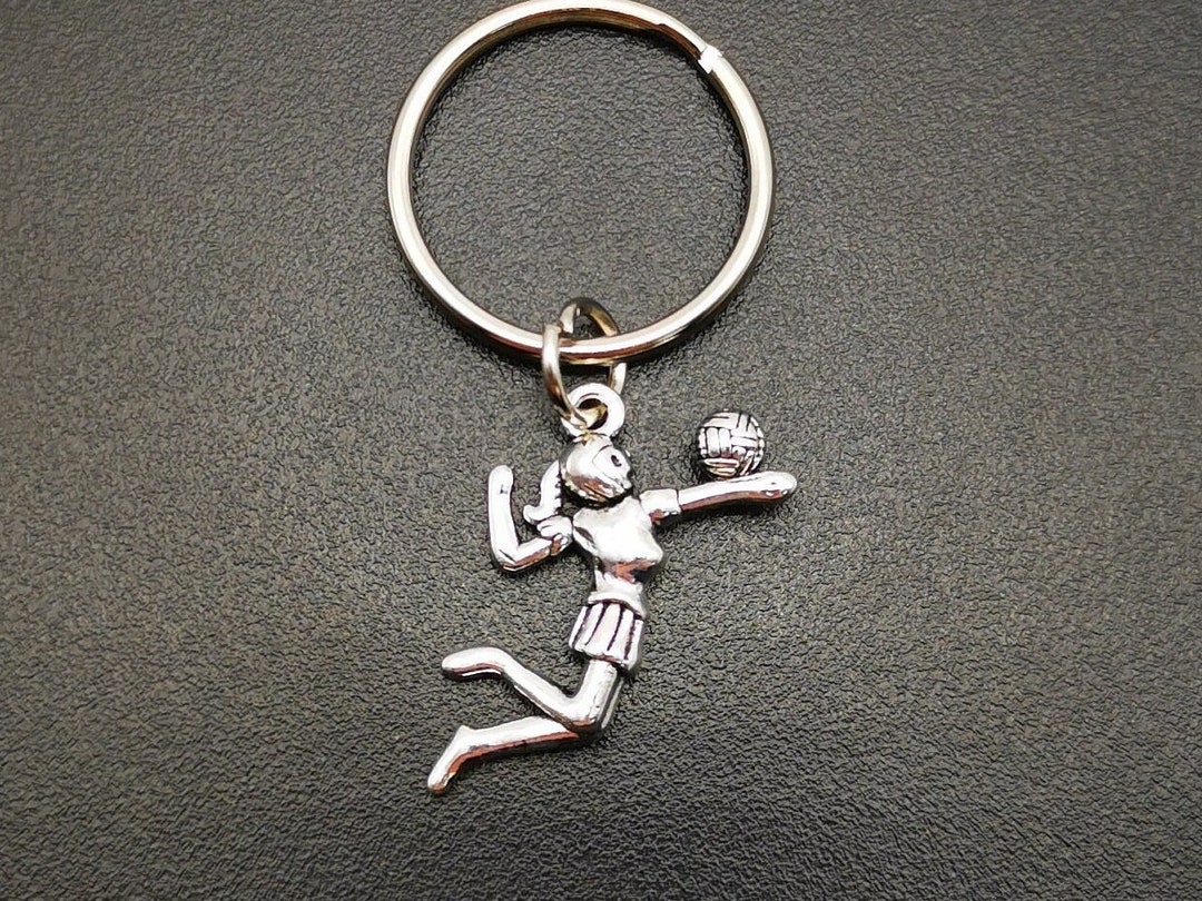 Volleyball Player Key Chain | Keychain | Keyring | Charm | Pendant for ...