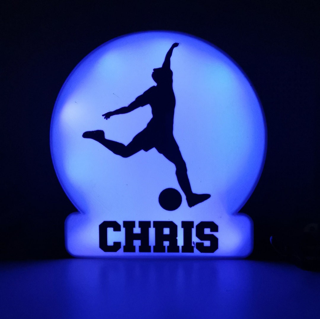 Personalizable Football Lamp for Footballers and Football Players or ...