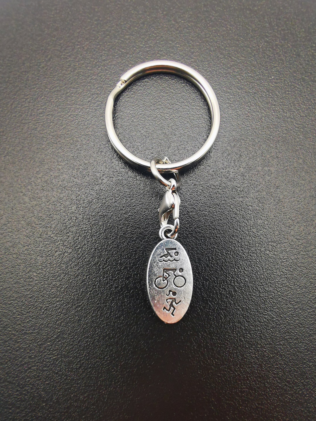 Triathlon Pendant | Gift for Triathletes and Athletes | Metal Hanger ...