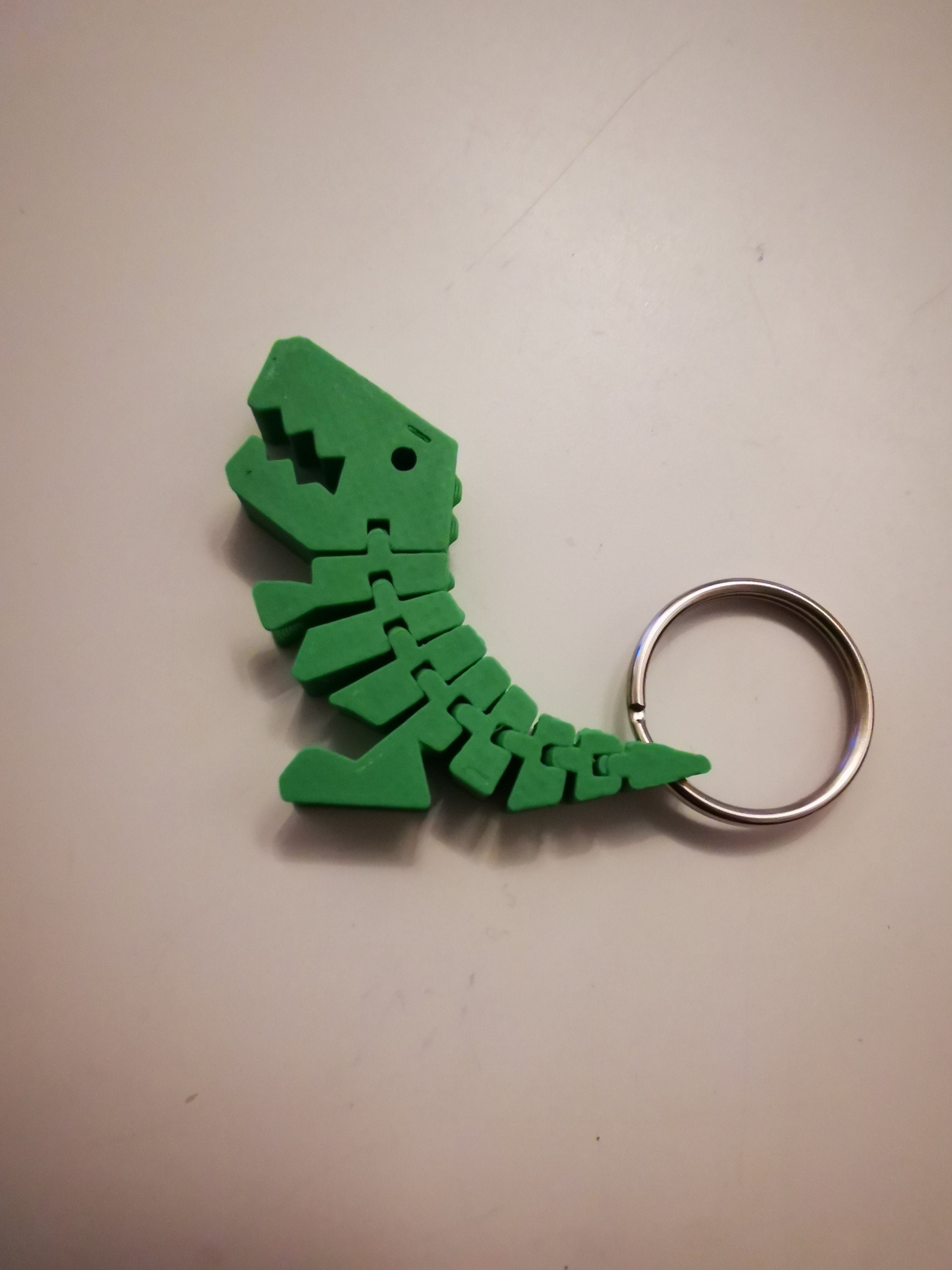 Flexible T-rex Keychain | Flexi Tyrannosaurus Rex Dinosaur Pendant - Etsy