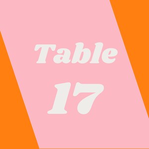 Canva Wedding Table Numbers | Digital Download Print | Custom Invite ...