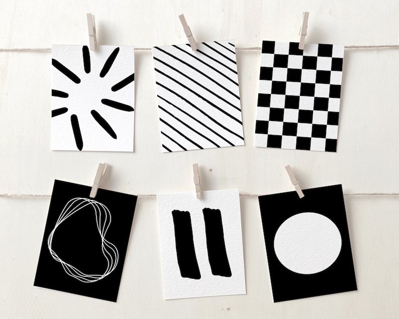 High Contrast Infant Flash Cards - Digital Download - Etsy