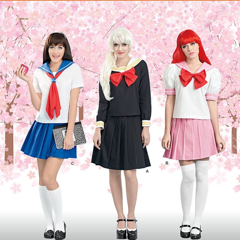 Japanese School Girl Cosplay Etsy 9512