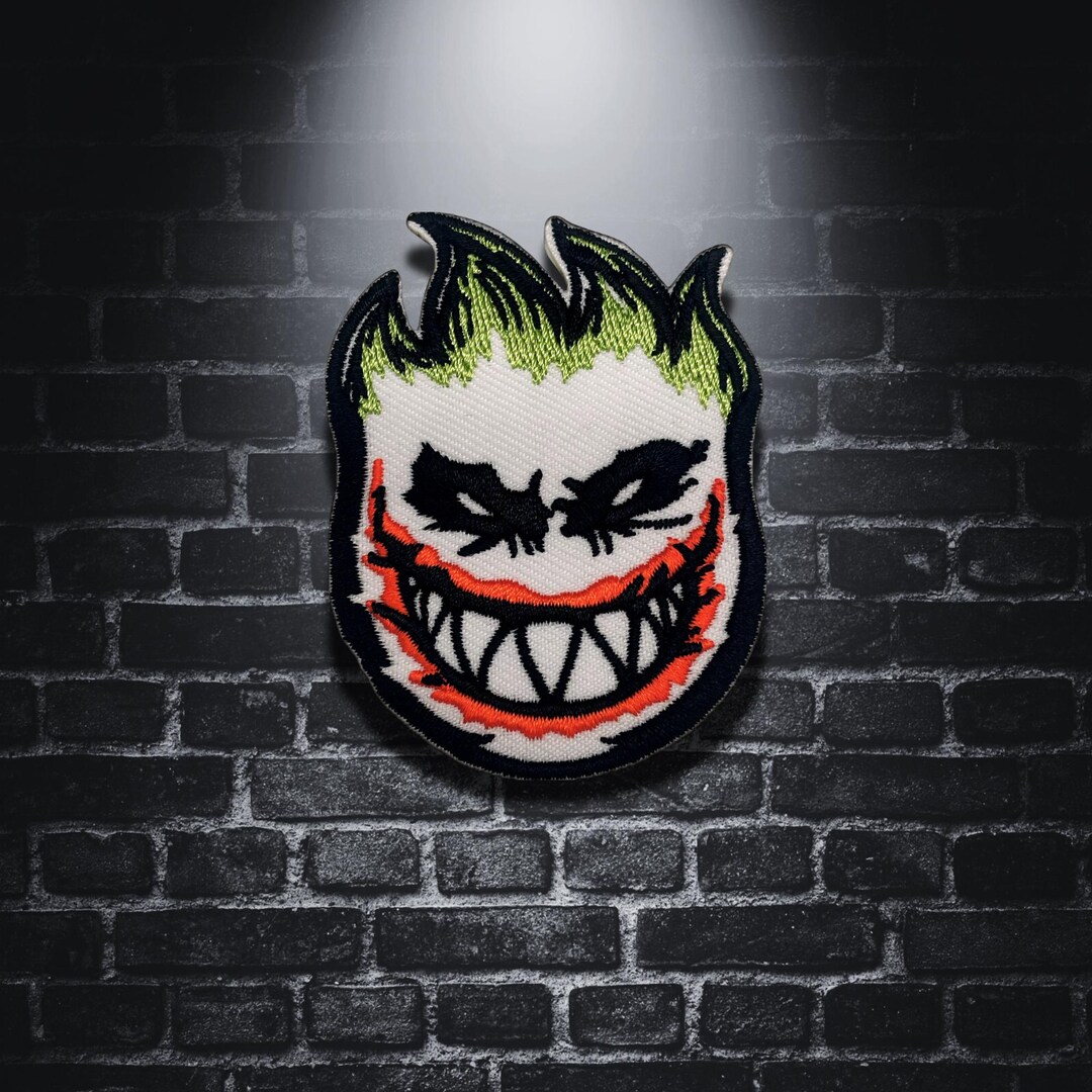 EVIL GRIN - Iron on Patch - @thepatchalley - Etsy