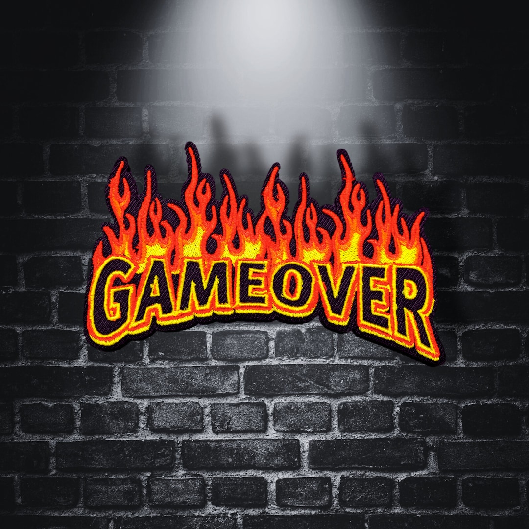 GAME OVER - Iron on Patch - @thepatchalley - Etsy