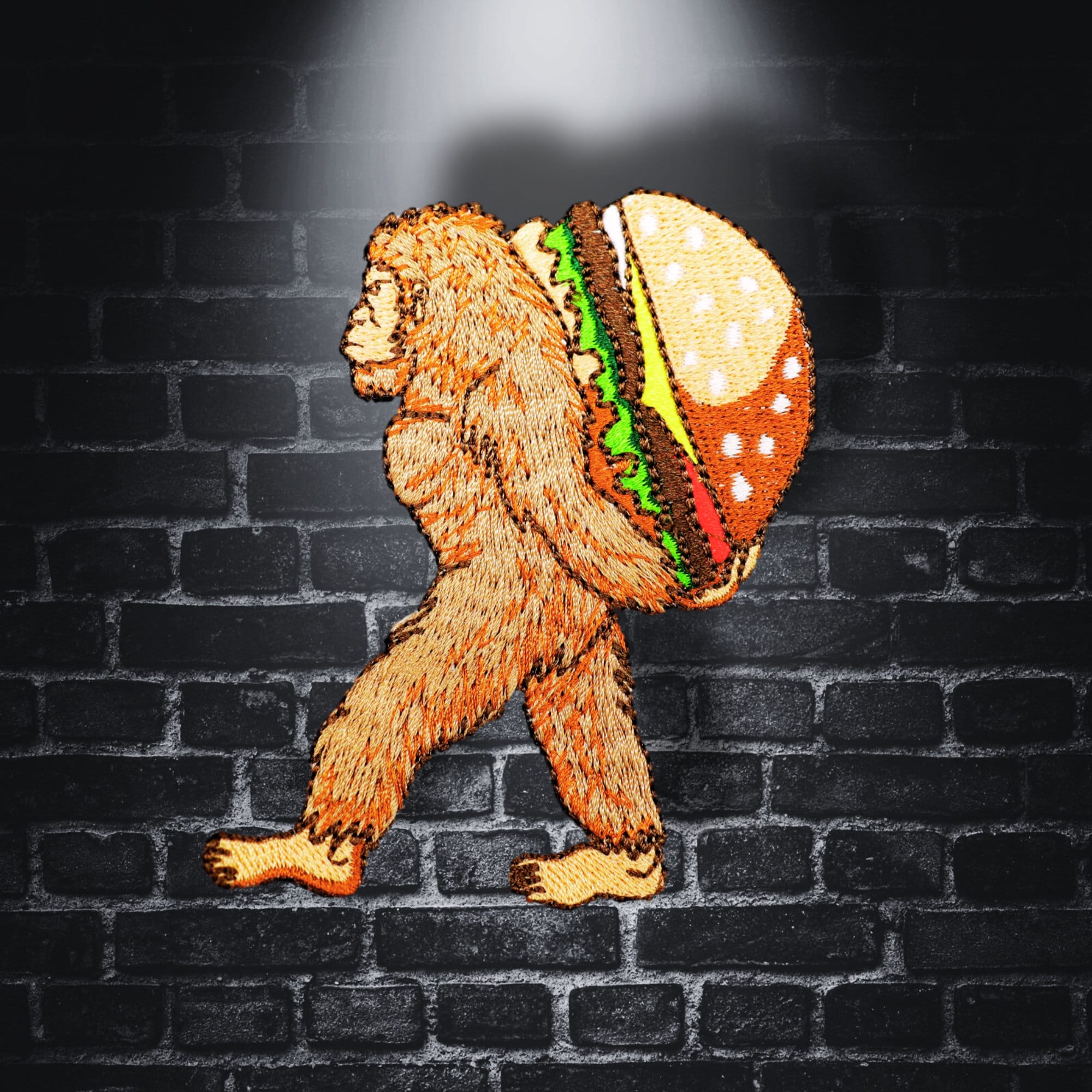 BIGFOOT BURGER - Iron on Patch - @thepatchalley - Etsy