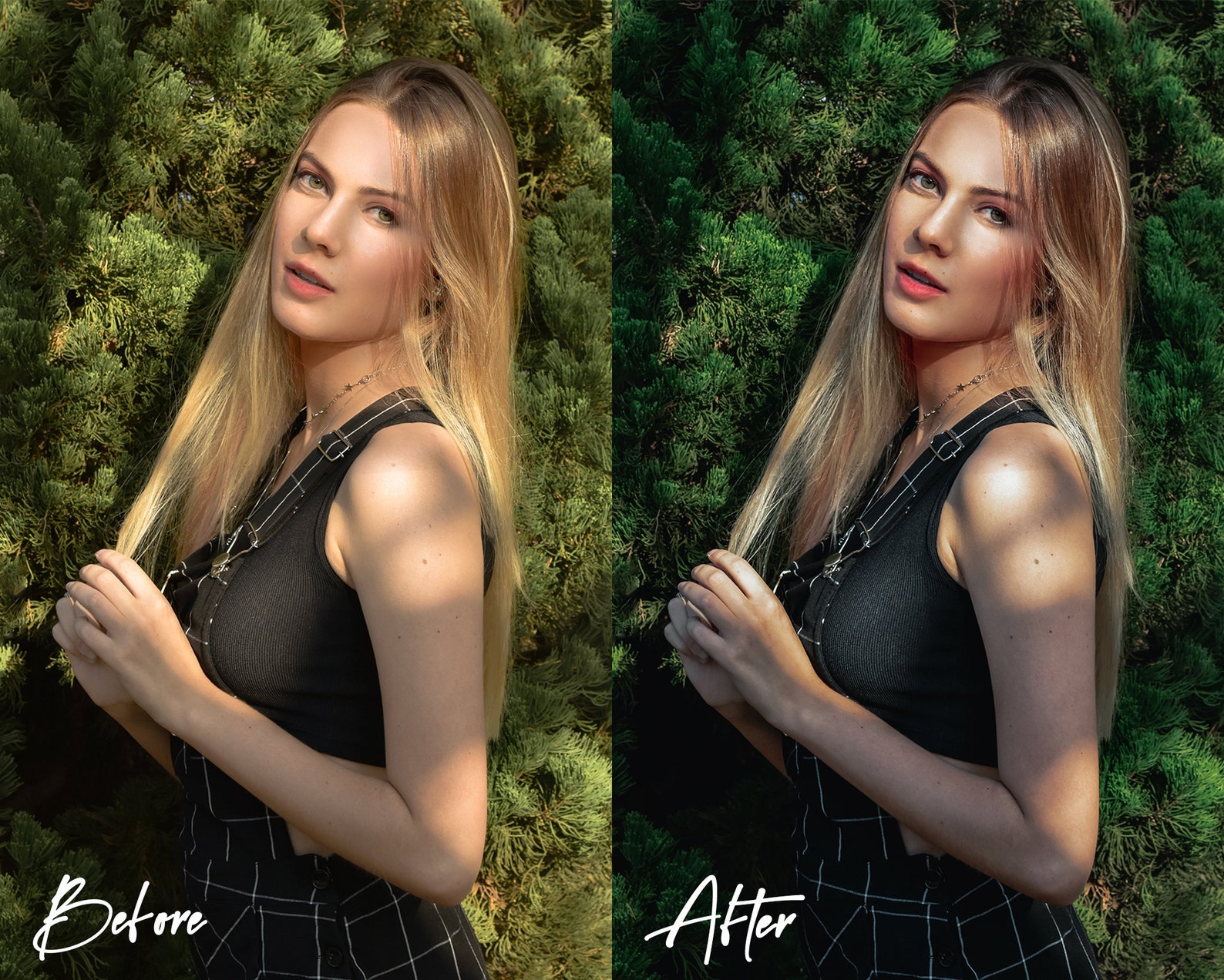 5 Moody Green Lightroom Presets, Mobile and Desktop, Photo Editing ...