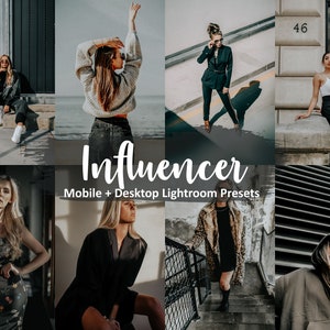 10 Influencer Lightroom Presets, Mobile and Desktop, Instagram Content ...