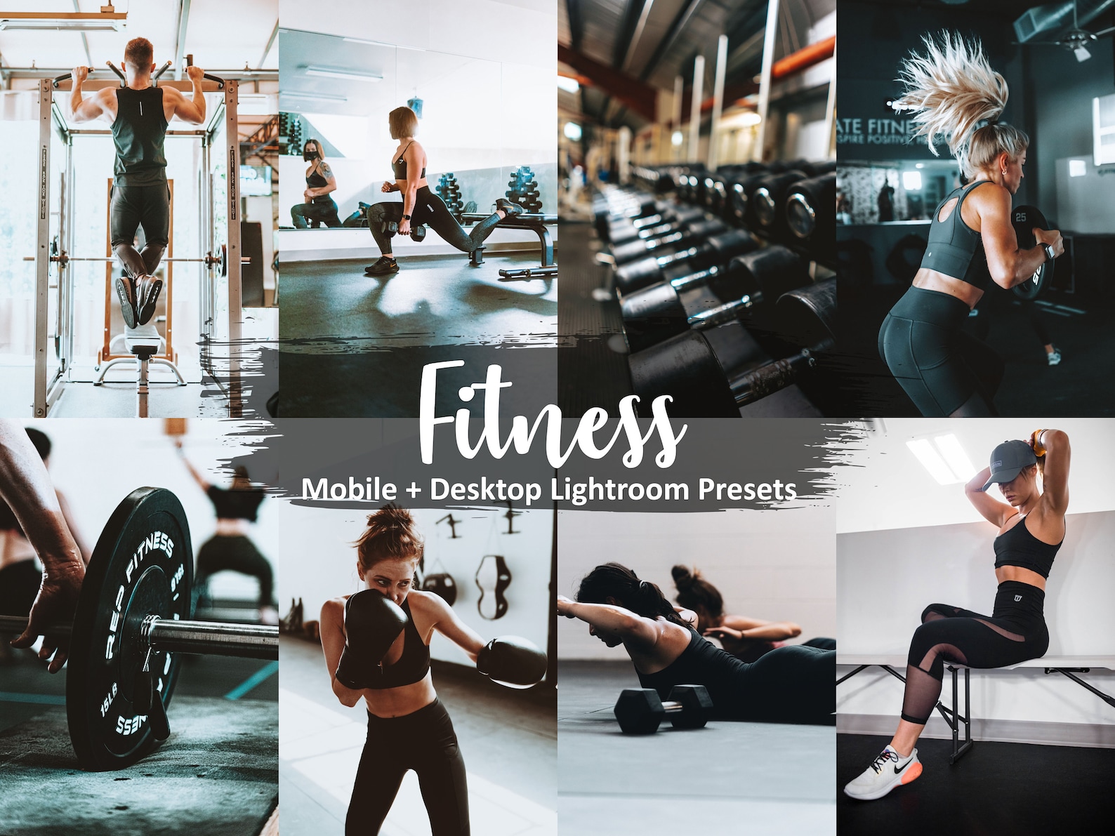 10 Fitness Lightroom Presets, Mobile and Desktop, Gym Lifestyle, Gym ...