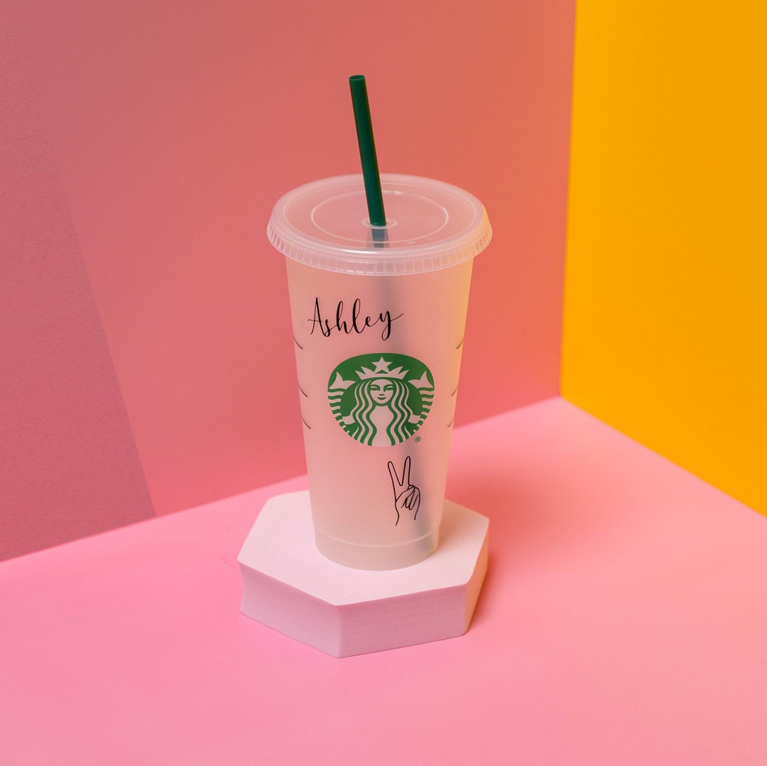 Personalized Starbux Iced Coffee Cup Tumbler / Custom 24oz - Etsy