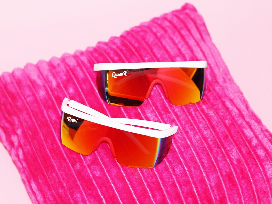 Retro Music Festival Sports Custom Sunglasses / Retro Polarized Rave ...