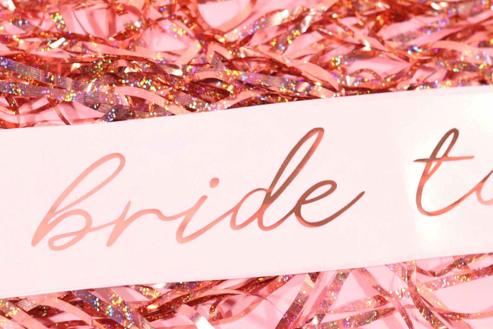 Rose Gold Bride to Be Bachelorette Party Sash / Chic Cursive Bridal ...