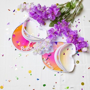 Bachelorette Visor Personalized Bride Visor Pool Party Sun - Etsy