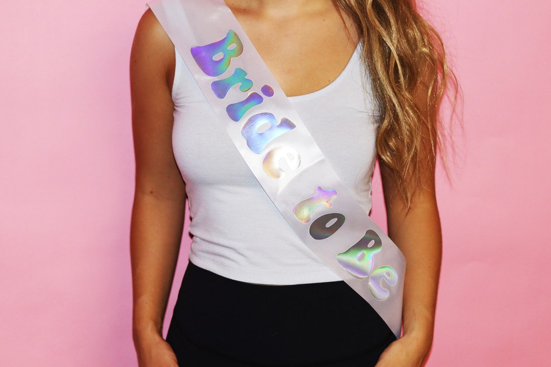 Bachelorette Party Disco Theme Holographic Sash / Bride to Be Sash ...