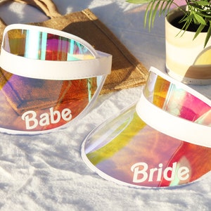 Bachelorette Visor Personalized Bride Visor Pool Party Sun Visor Party ...