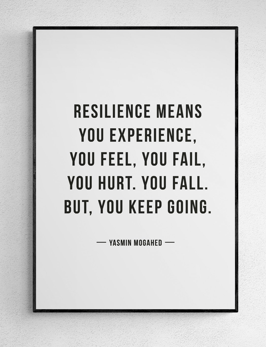 Resilience Wall Art Print for the Office Instant Download Wall Art for ...