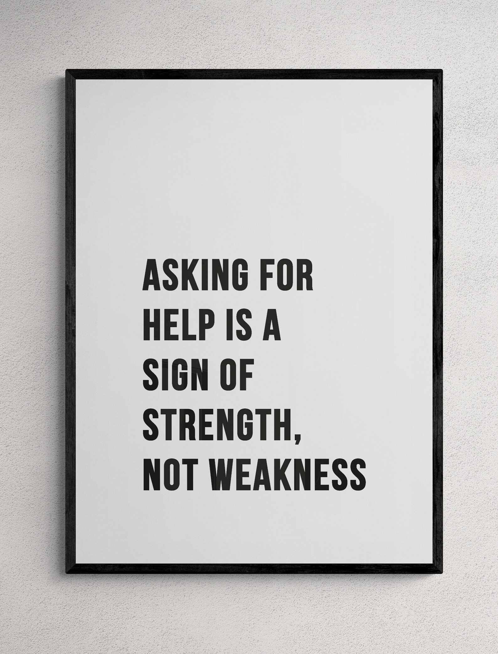 Strength Not Weakness Wall Art Print for the Home Instant Download ...