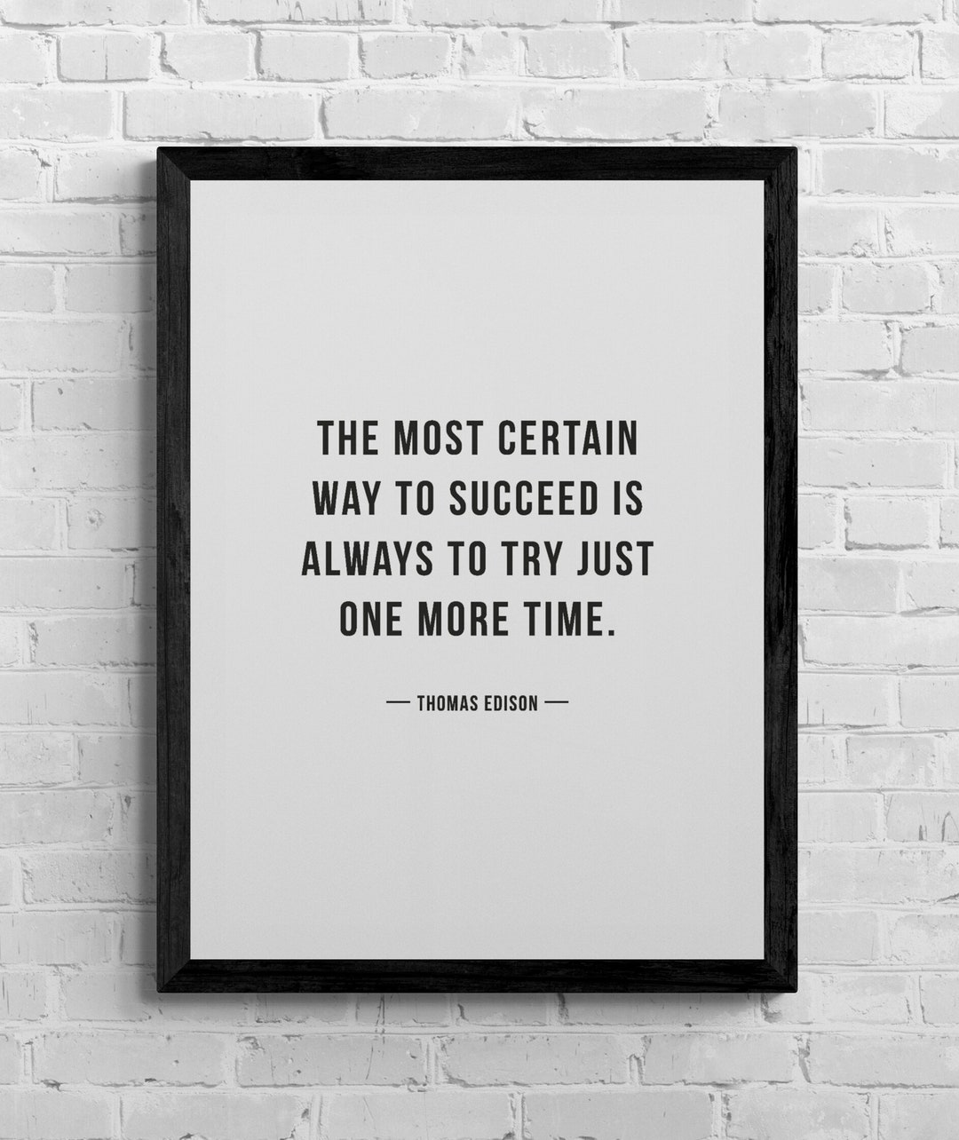 Try Just One More Time Wall Art Print for the Home Instant Download ...