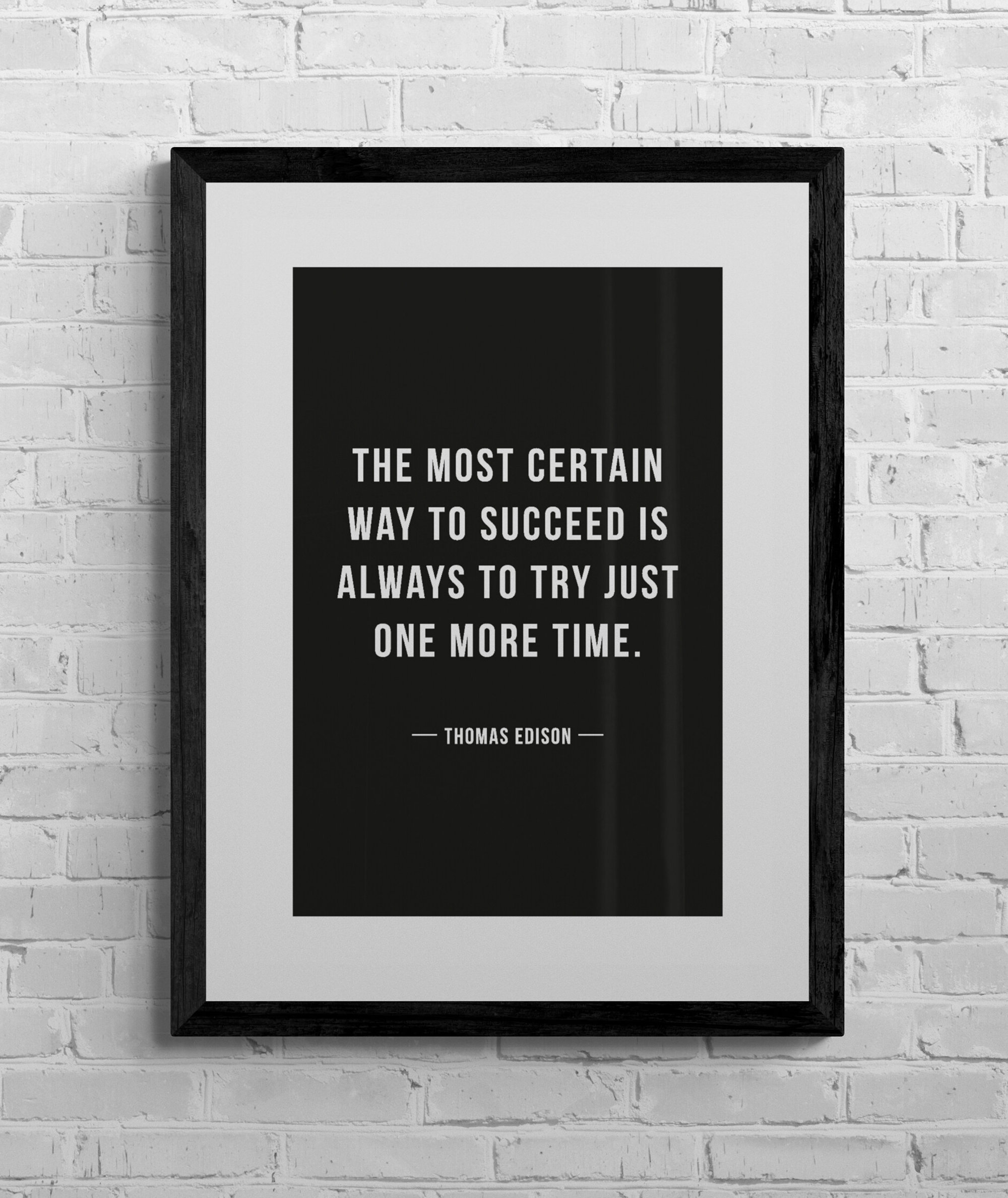 Try Just One More Time Wall Art Print for the Home Instant Download ...