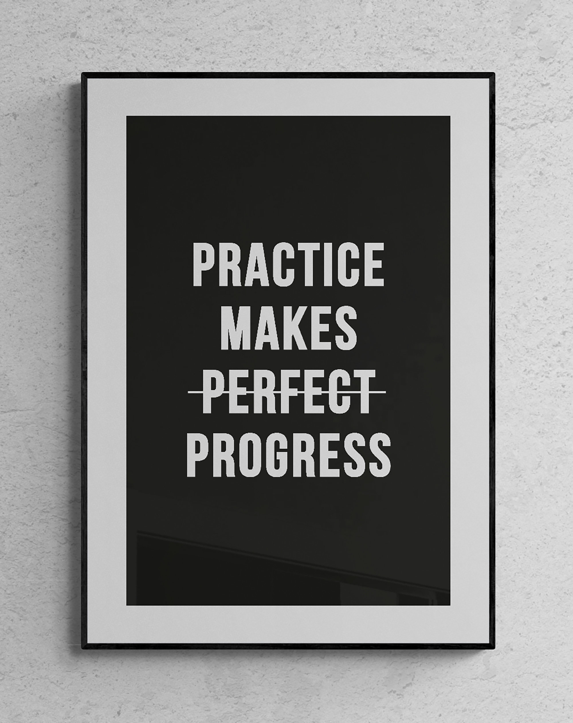Instant Download Practice Makes Progress Wall Art Print for the Home ...