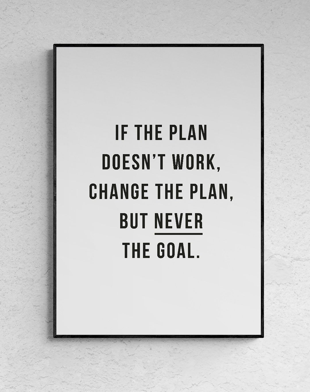 Plan Goal Wall Art Print for the Office Instant Download Wall Art for ...