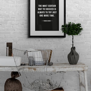 Try Just One More Time Wall Art Print for the Home Instant Download ...