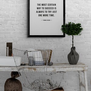 Try Just One More Time Wall Art Print for the Home Instant Download ...