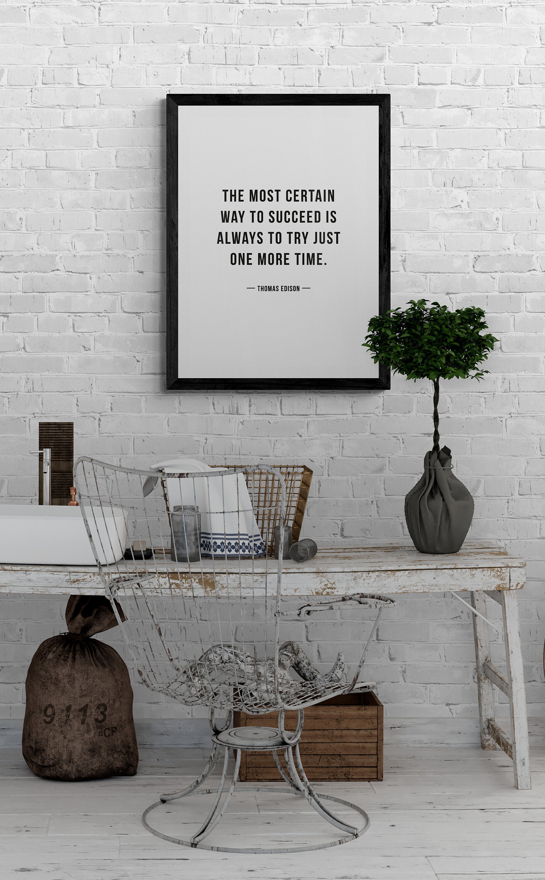 Try Just One More Time Wall Art Print for the Home Instant Download ...