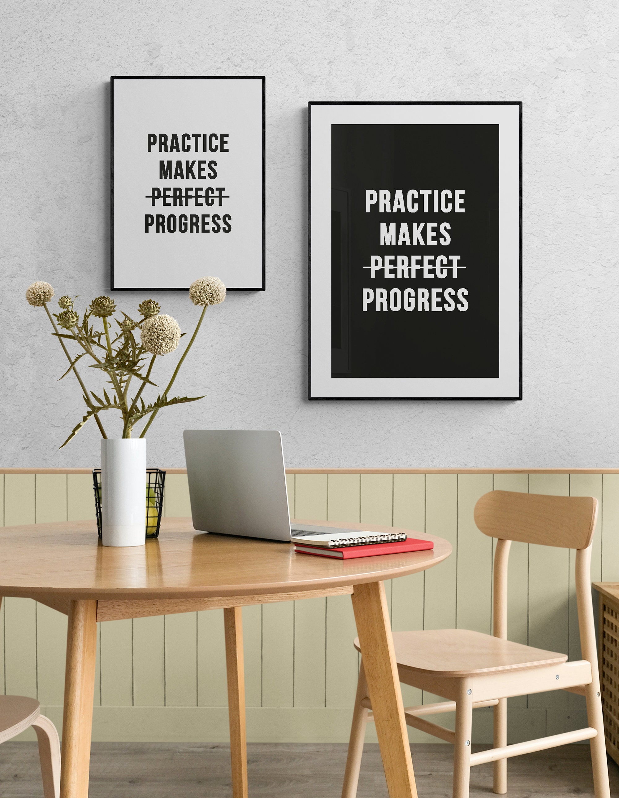 Instant Download Practice Makes Progress Wall Art Print for the Home ...